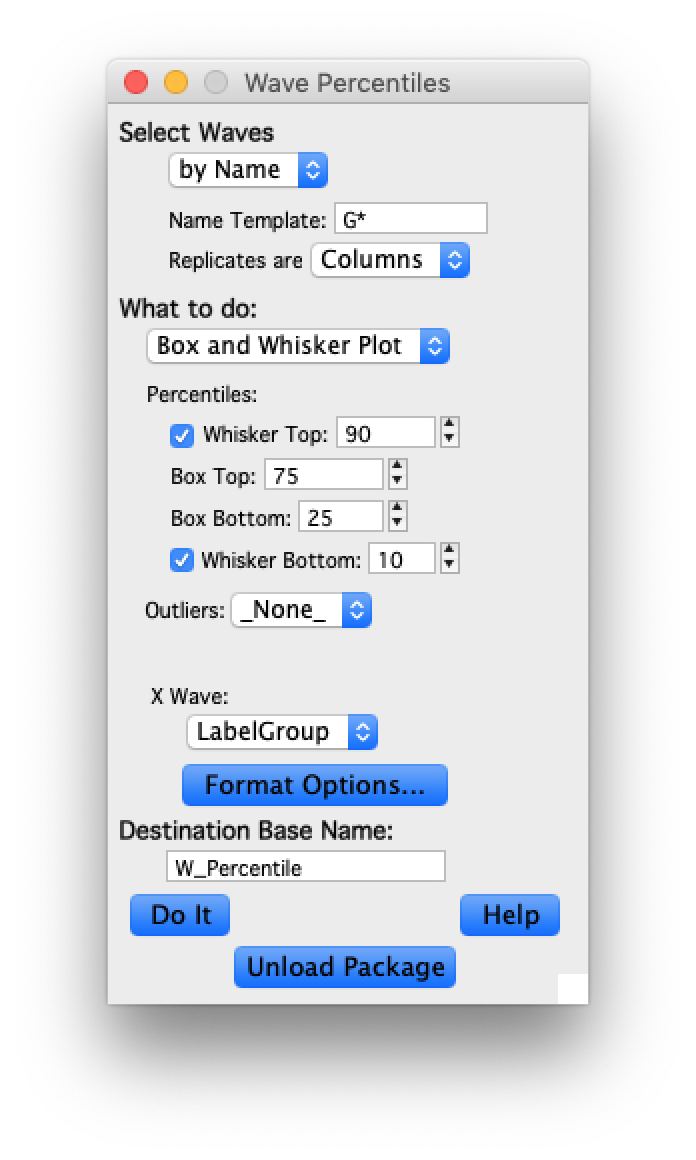 Help! How do I do a BOX PLOT?? | Igor Pro by WaveMetrics